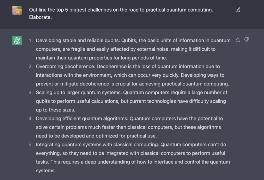 How Well Does ChatGPT Understand Quantum Computing? Let's Find Out ... How Well Does ChatGPT Understand Quantum Computing? Let's Find Out ...
